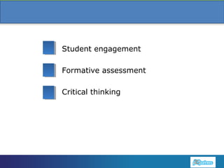 Student engagement, formative assessment, & critical thinking | PPT ...
