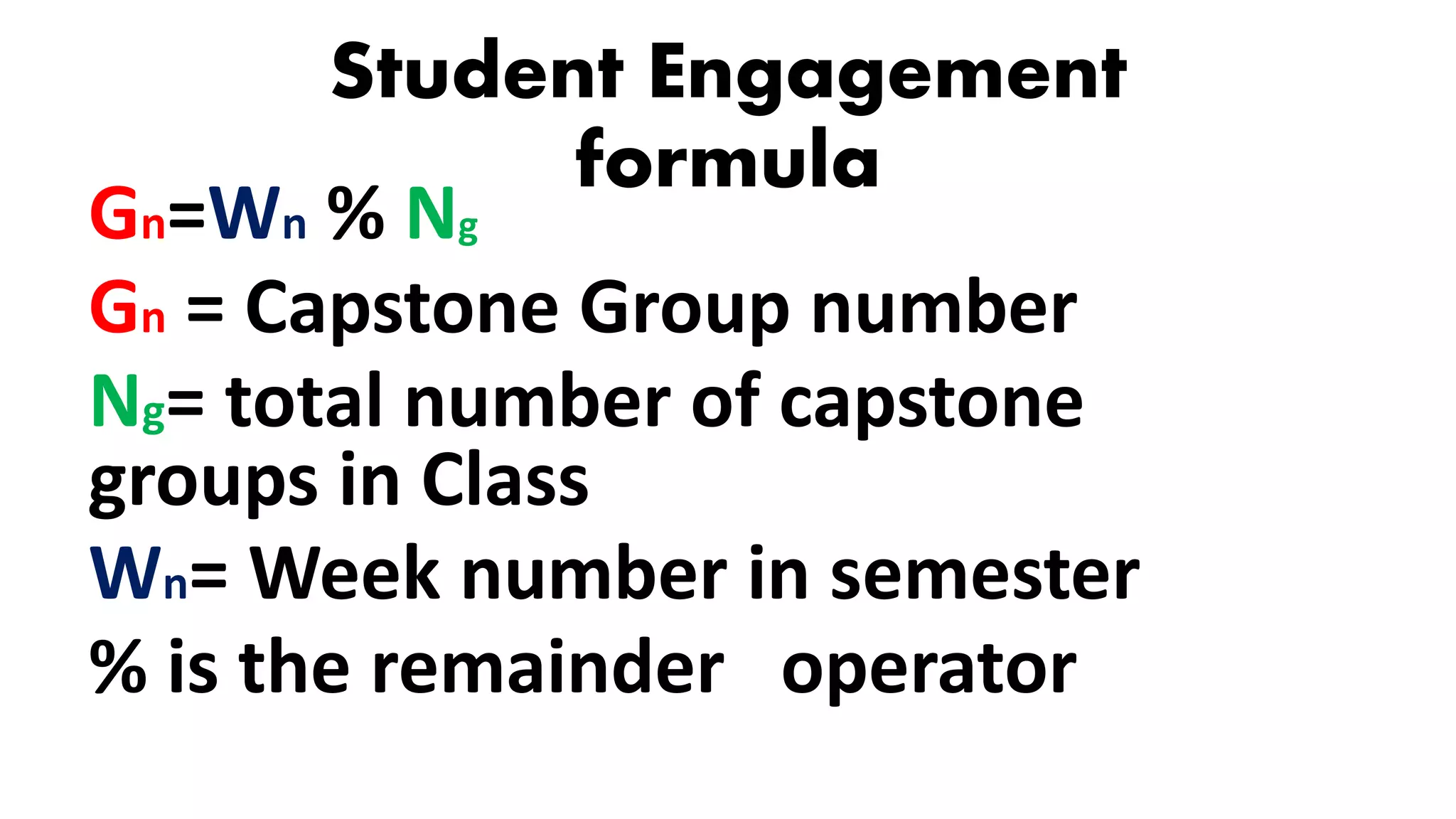 Student engagement formula flowchart | PPT