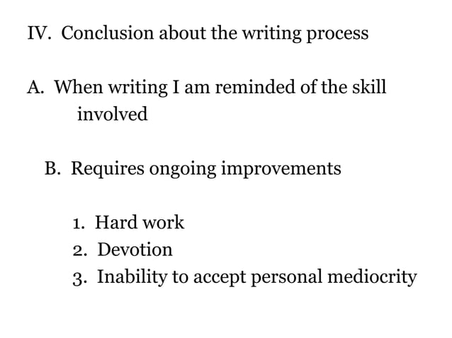 Student Essay Outline for Week 4 | PPT