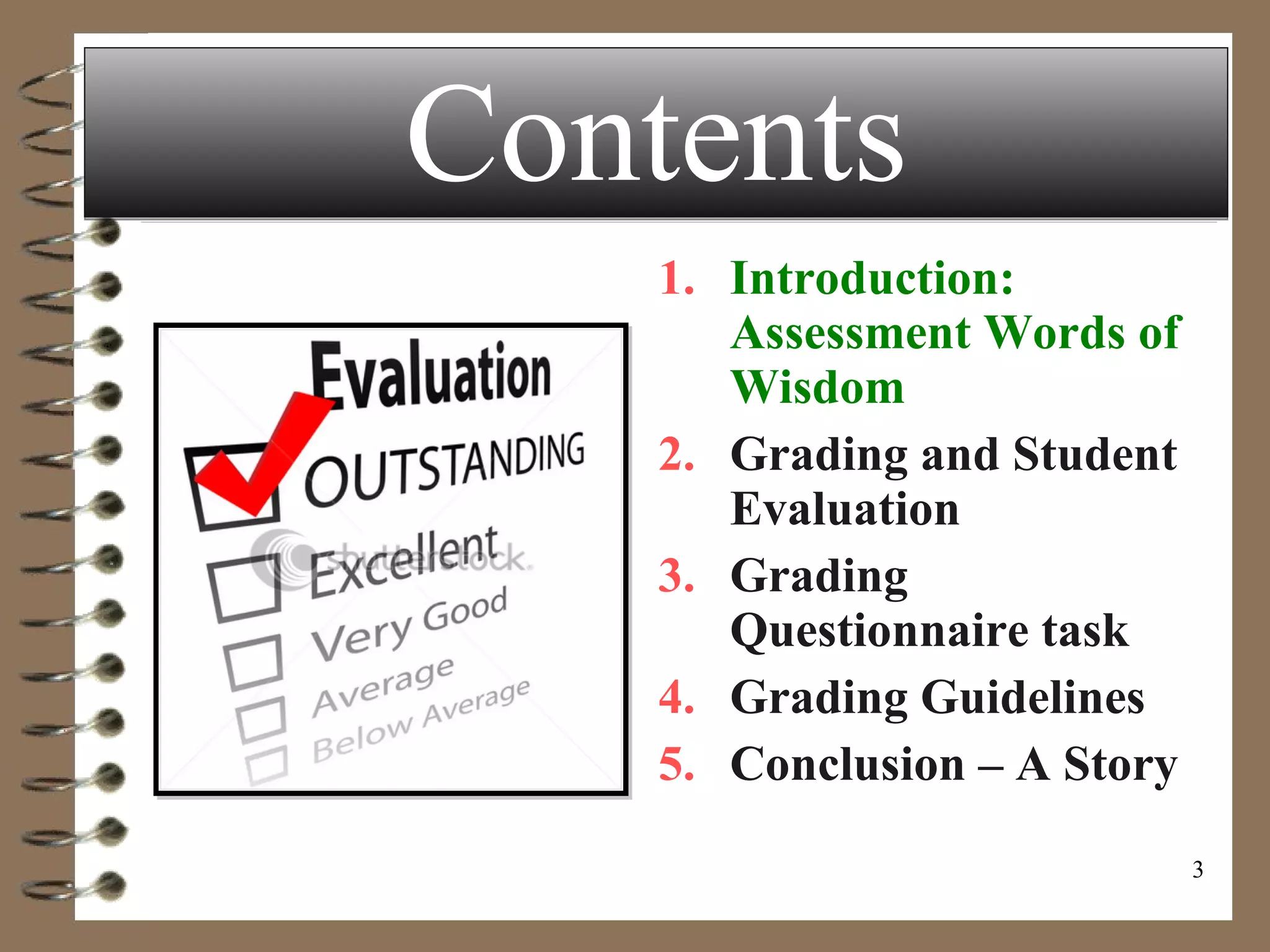 Assessment: Grading & Student Evaluation | PPT