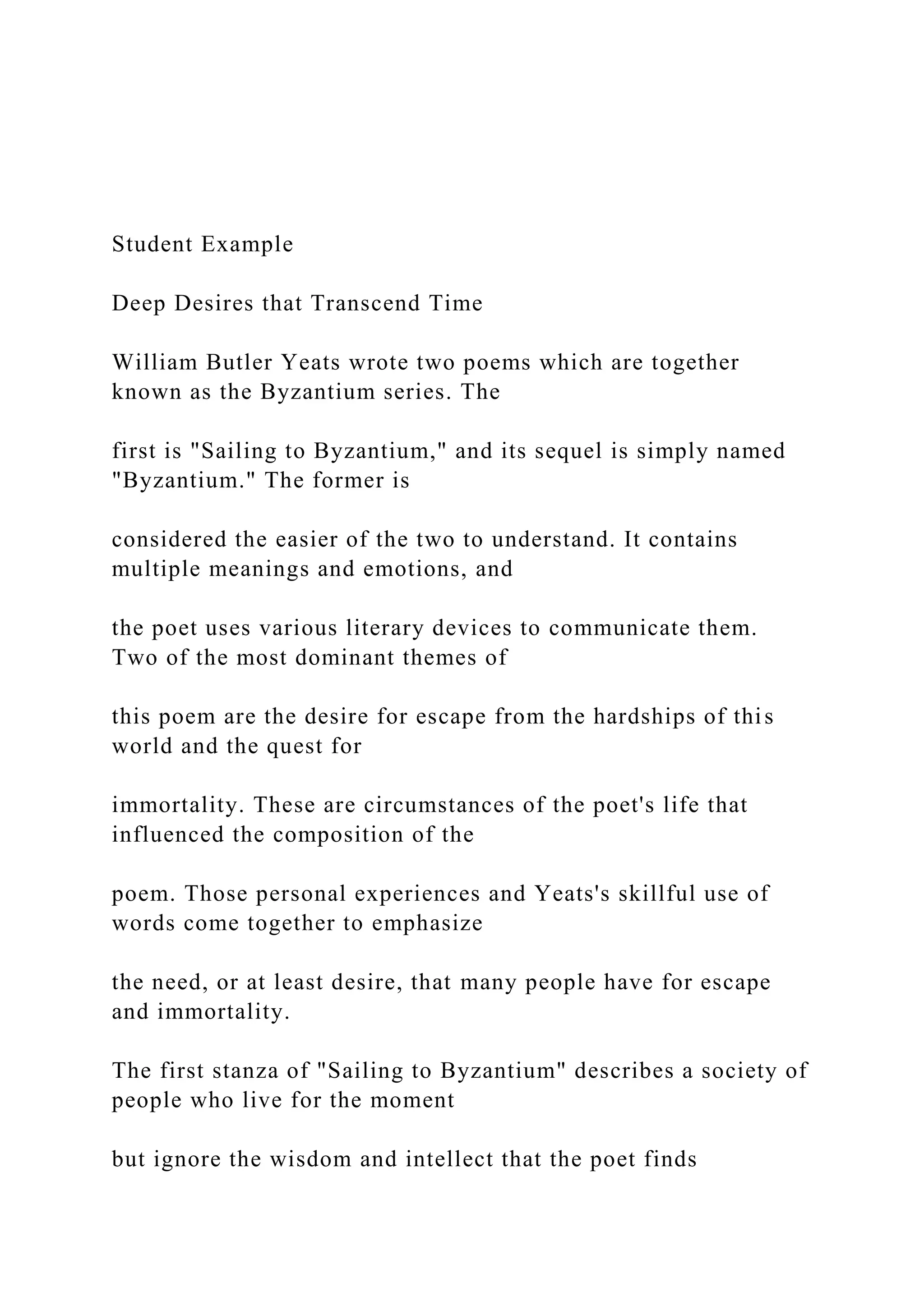 Student Example Deep Desires that Transcend Time Willi.docx