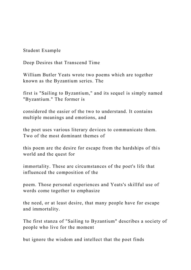 Student Example Deep Desires that Transcend Time Willi.docx