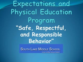 Student Expectations | PPTX