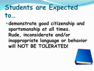 Student Expectations - Physical Education | PPTX