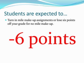 Student Expectations - Physical Education | PPTX