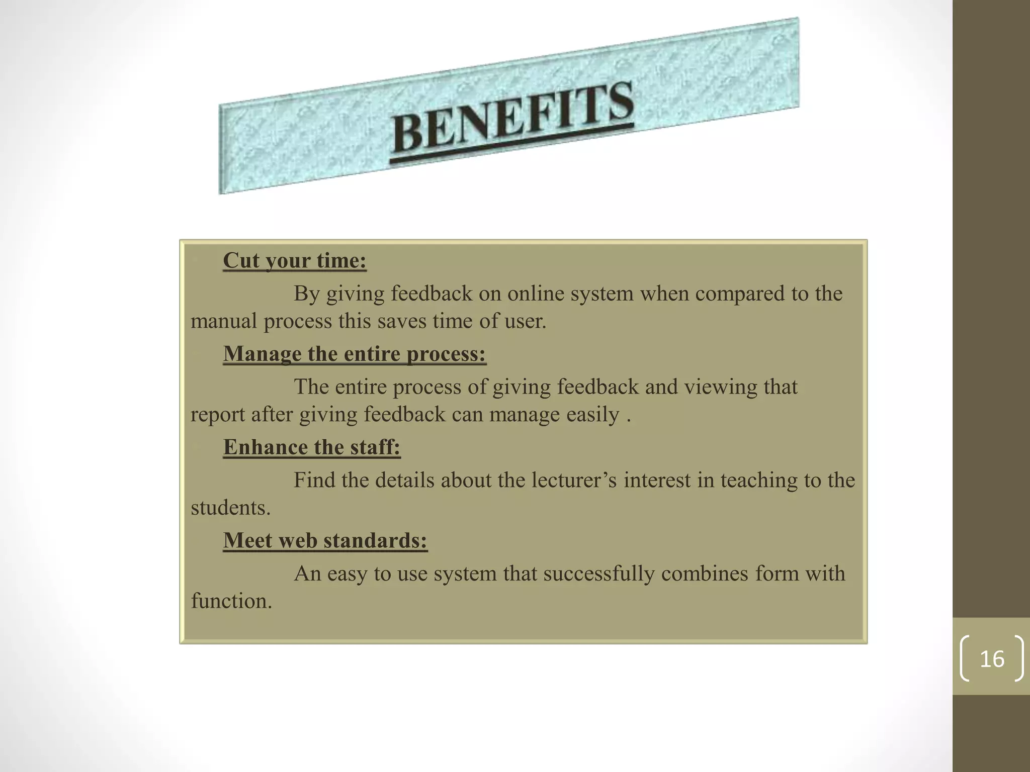 Student feedback system | PPSX