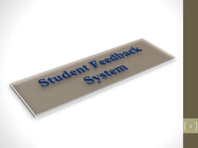 Student feedback system | PPSX