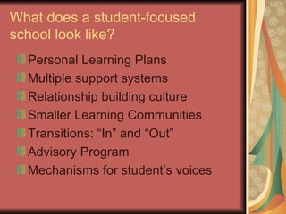 Student focused learning | PPT