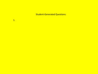 Student generated questions | PPT