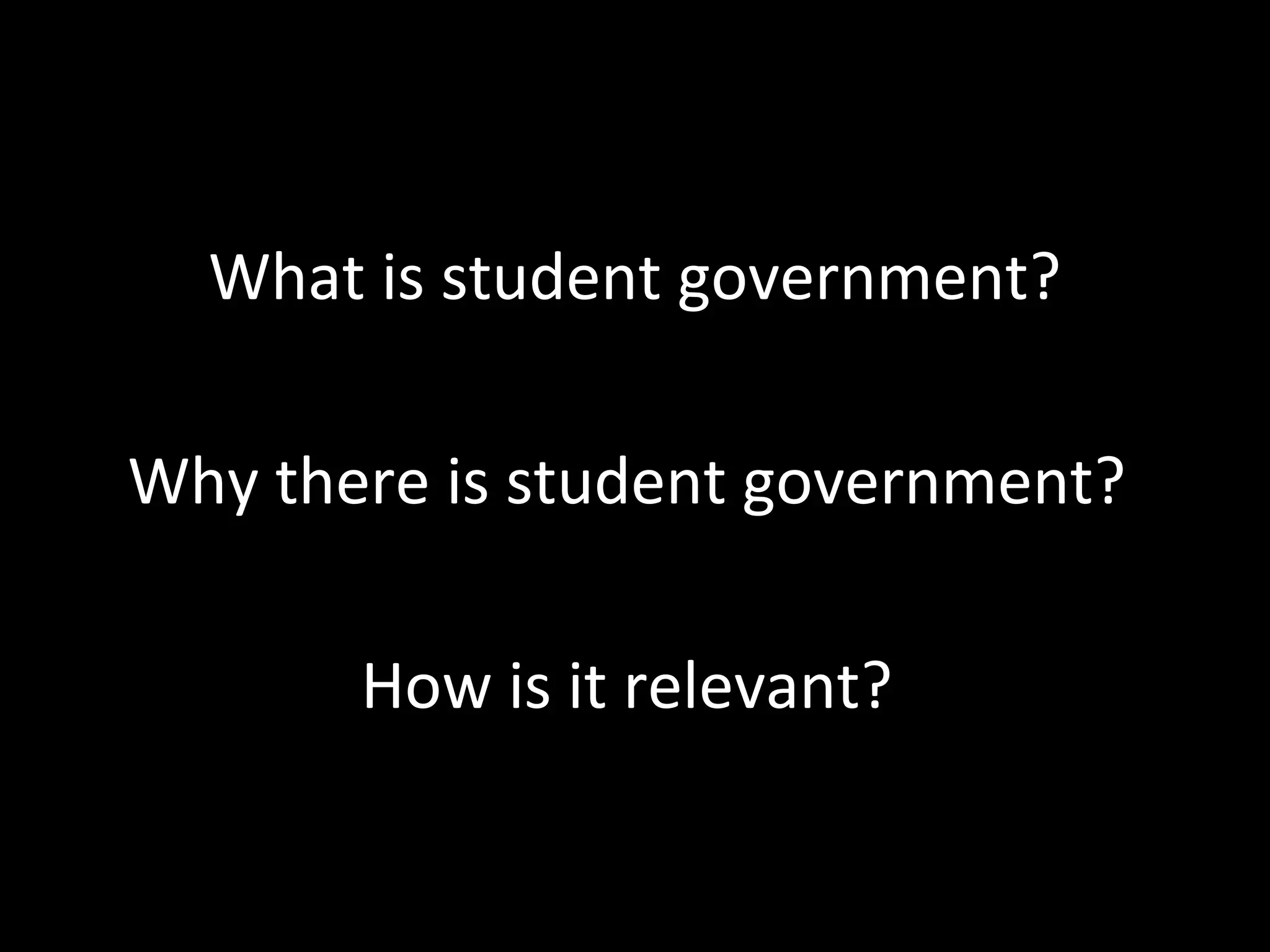 Student governance and leadership | PPT