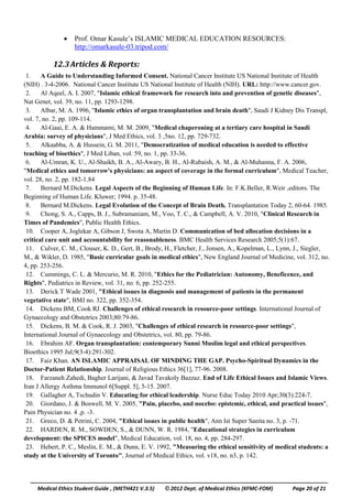 Medical Ethics Curriculum Student guide 2012 | PDF