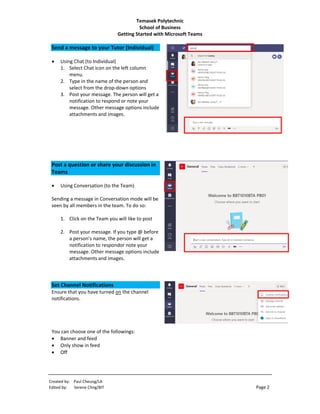 Student guide to Microsoft Teams | PDF | Web Conferencing | Computer ...