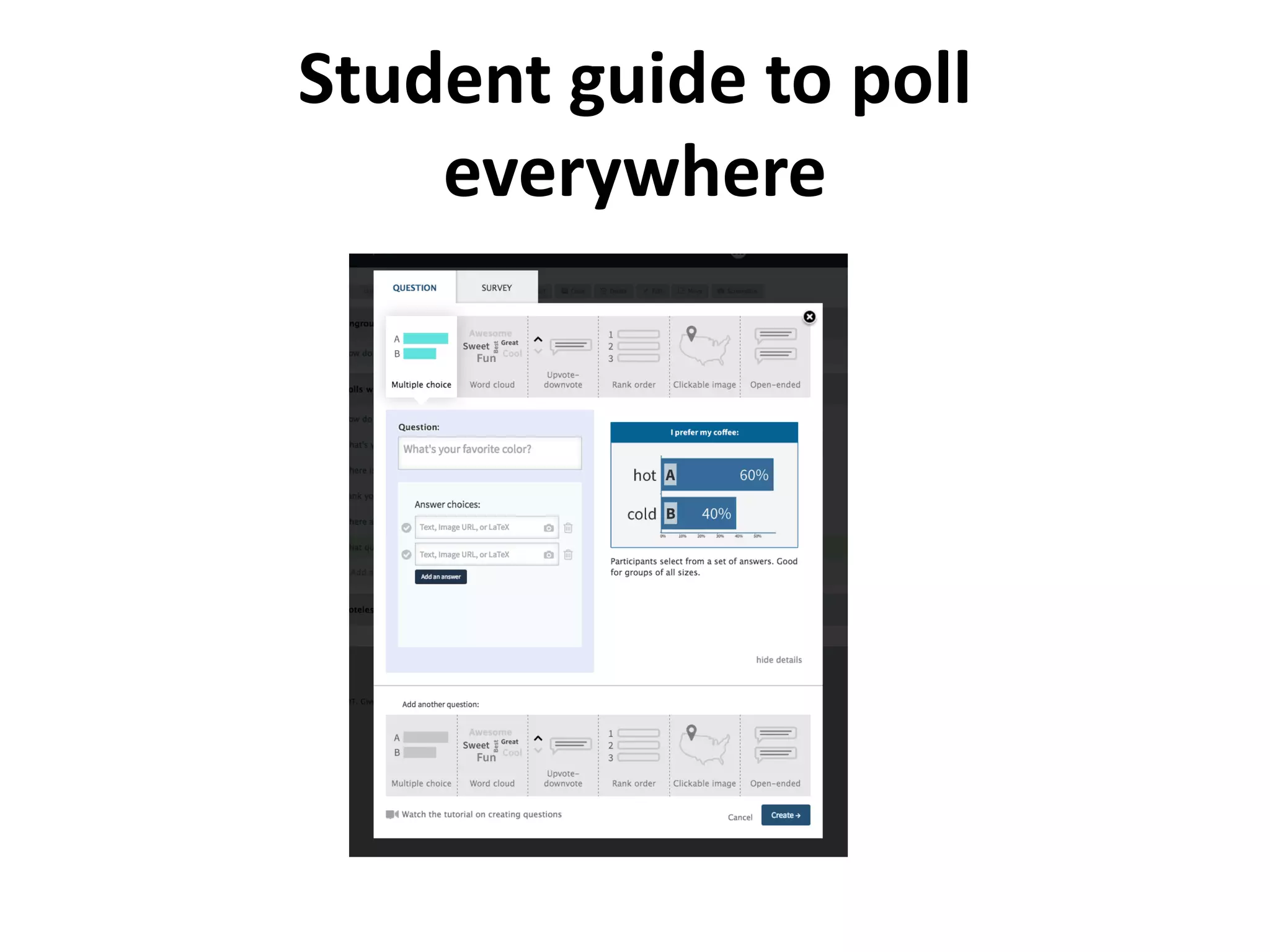 Student guide to poll everywhere | PPT