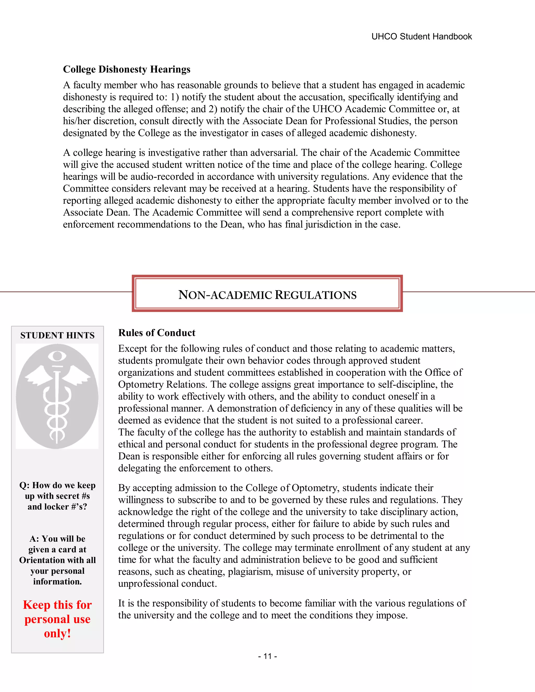 Student hand book | PDF