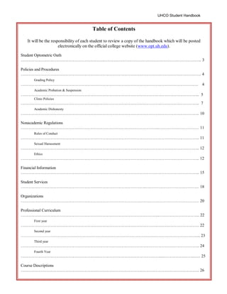 Student hand book | PDF