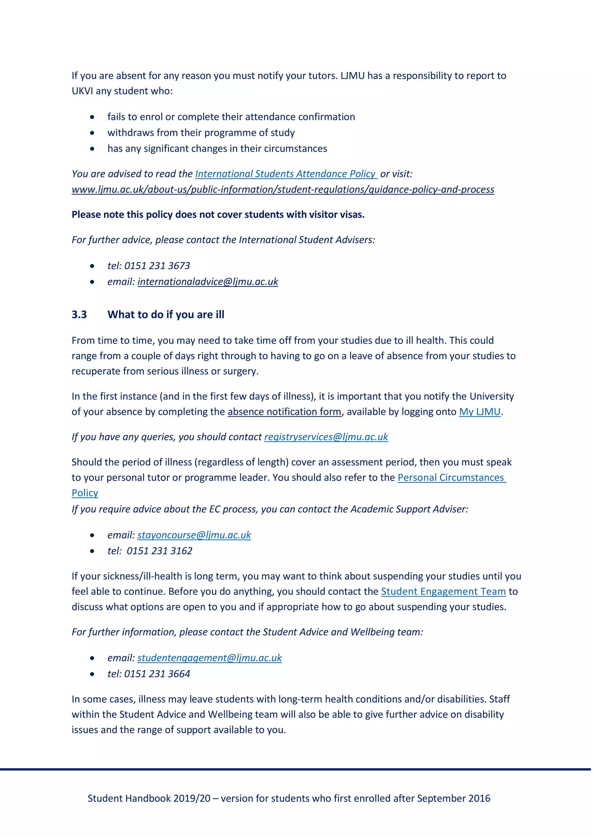 Student handbook | PDF
