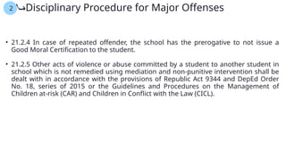 Student Handbook Part 2222222222222.pptx | Crime & Harmful Acts to ...