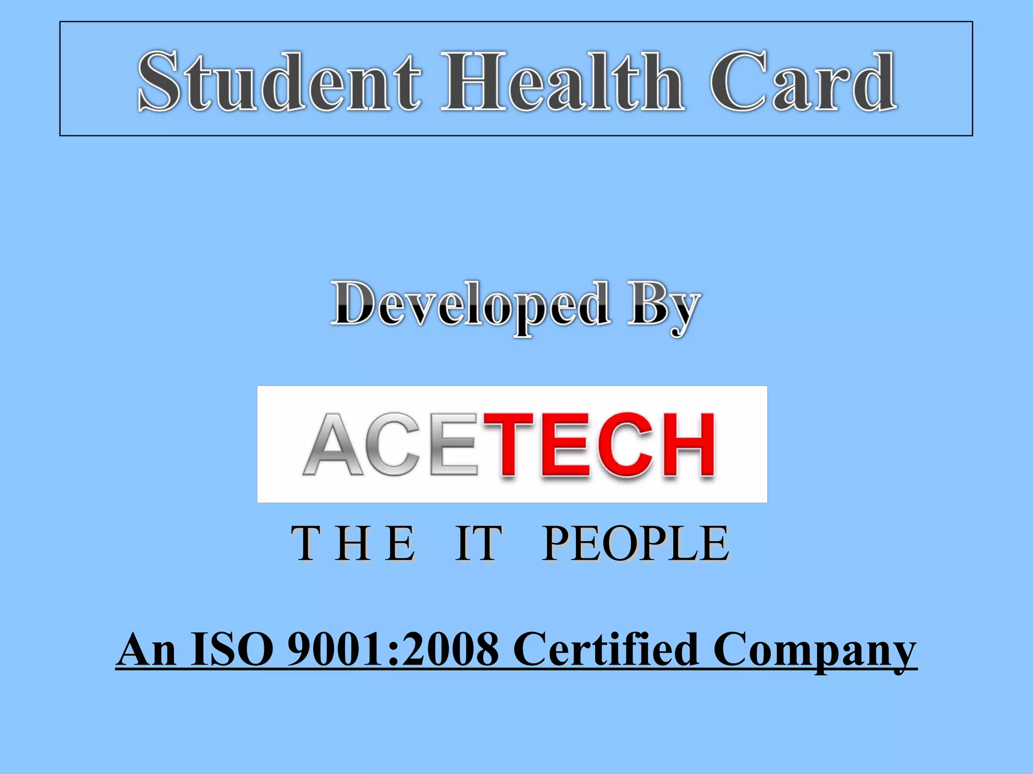 Student Health Card | PPT