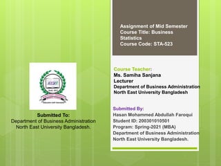 Application of Statistics in Business | PPTX | Business Administration | Business