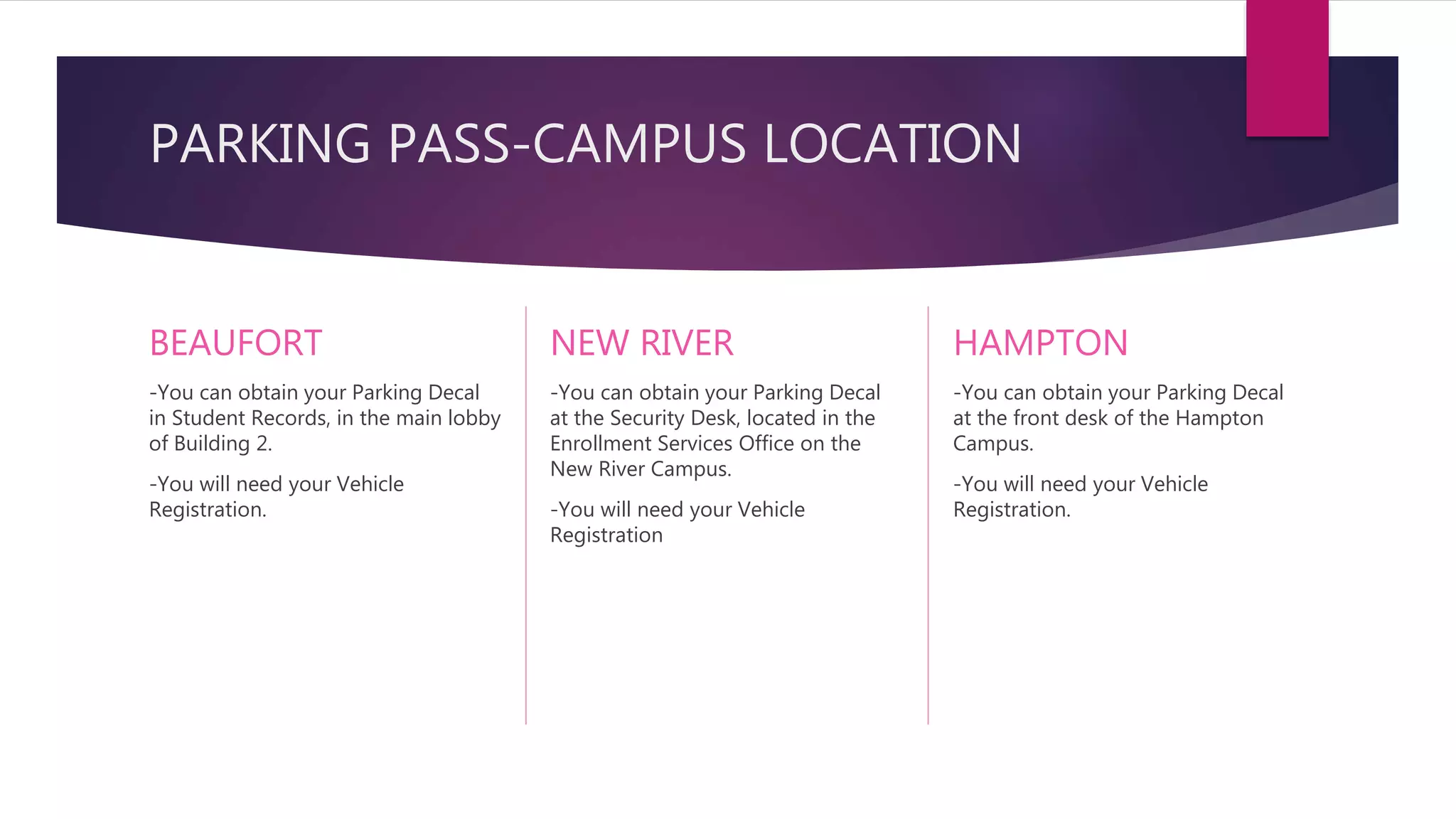 Student ID and Parking Pass | PPTX | College Education | Education