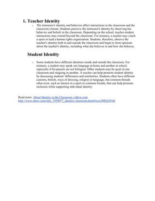 Student identity | DOCX