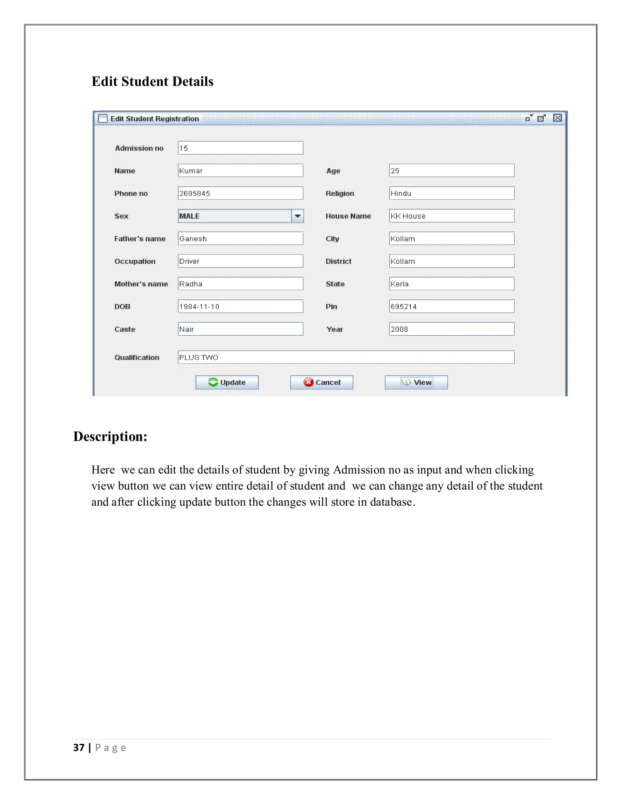 Student information management system project report ii.pdf