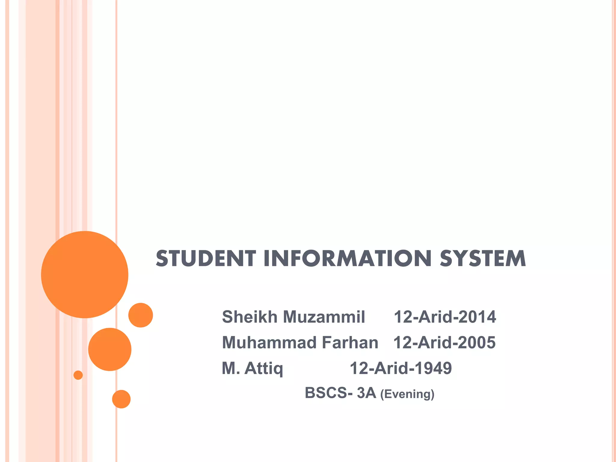 Student information system | PPTX