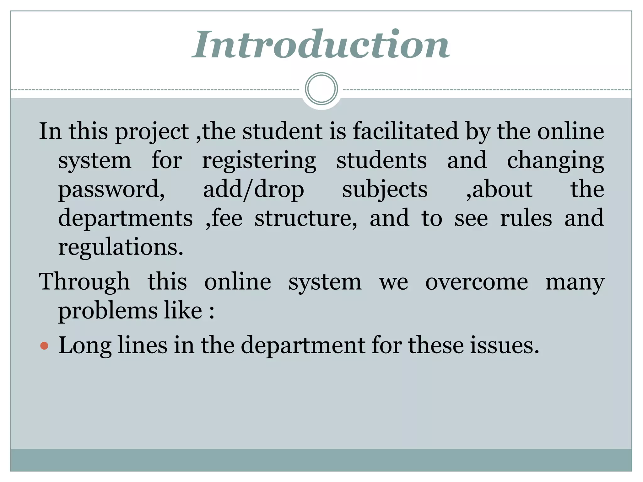 Student information system project | PPTX