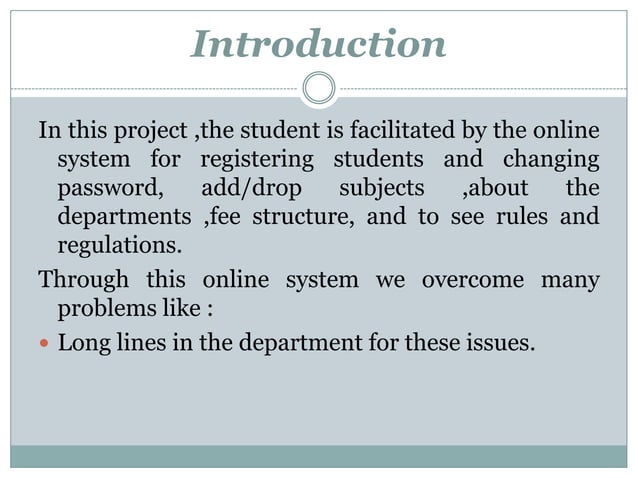 Student information system project | PPTX