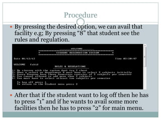 Student information system project | PPTX