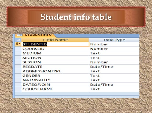 Student information system project report | PPTX | Computing | Technology & Computing