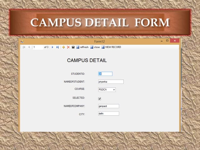 Student information system project report | PPTX | Computing | Technology & Computing