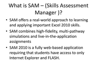 Student instructions for logging into sam | PPT