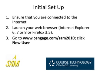 Student instructions for logging into sam | PPT