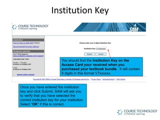 Student instructions for logging into sam | PPT