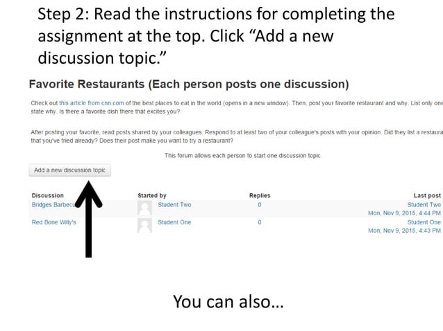 Participating in Forums - Moodle 2.8 | PPTX | Education