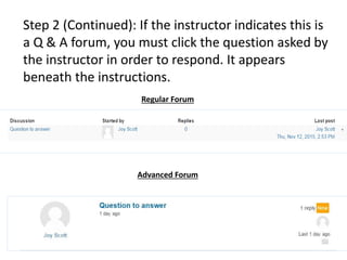 Participating in Forums - Moodle 2.8 | PPTX | Education