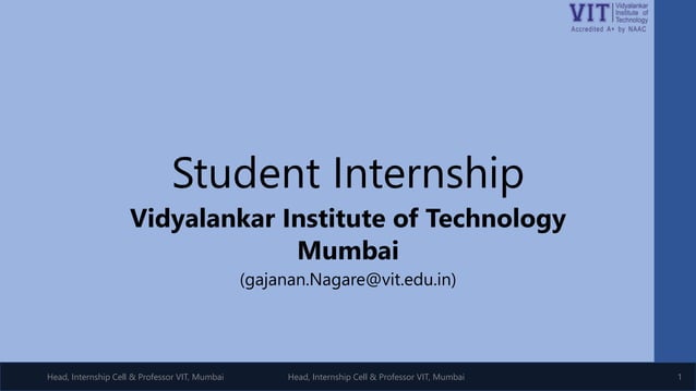 Student internship Basics | PPT