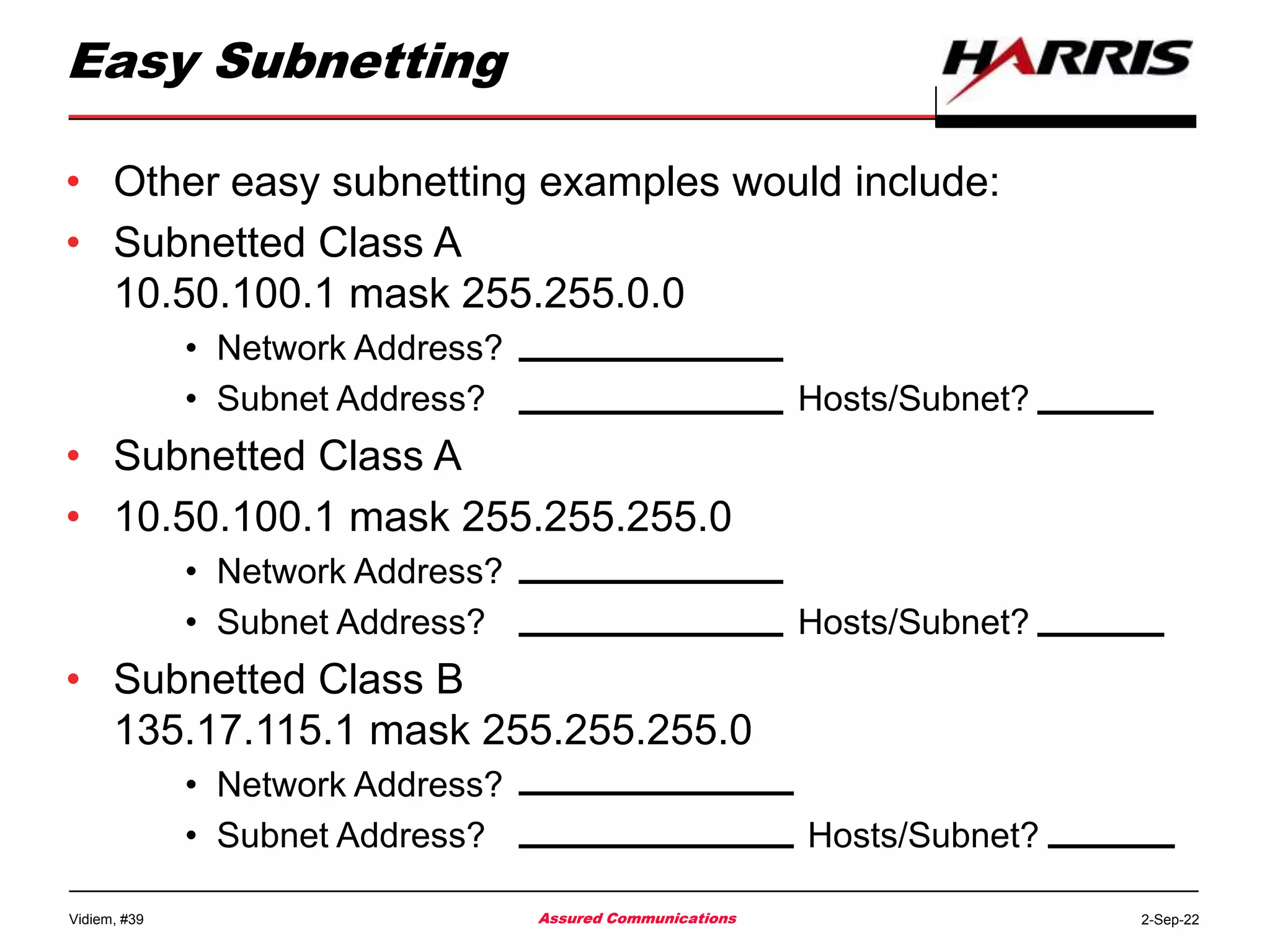 Student IP Addressing Tutorial.ppt