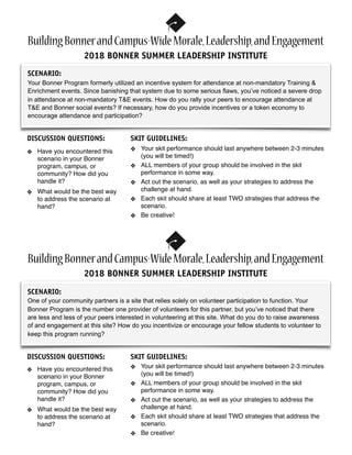 Student leader scenarios | PDF