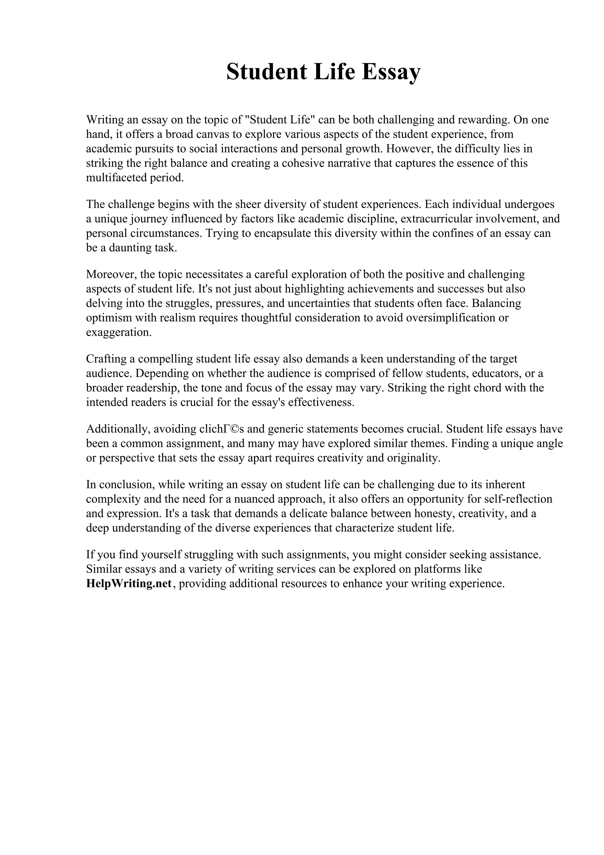 Student Life Essay.pdf