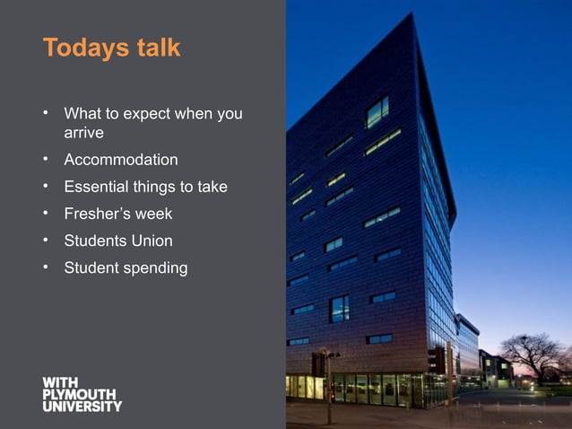 Student Life Plymouth University Presentation 2012 | PPT