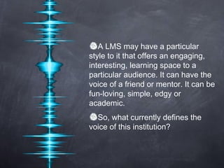 Student engagement through the LMS | PPT