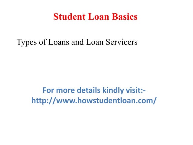 Student loan basics | PPT