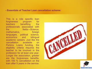 Student Loan Forgiveness for Teachers | PPT
