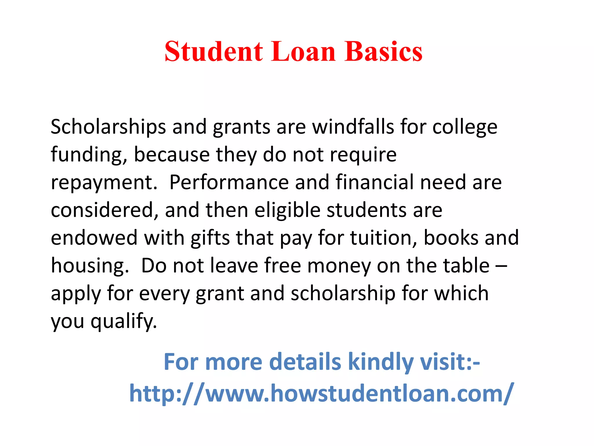 Student loan guide | PPT