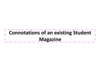 Student Magazine Project | PPTX