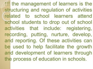 Student management | PPTX