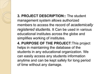 Student management system | PPTX