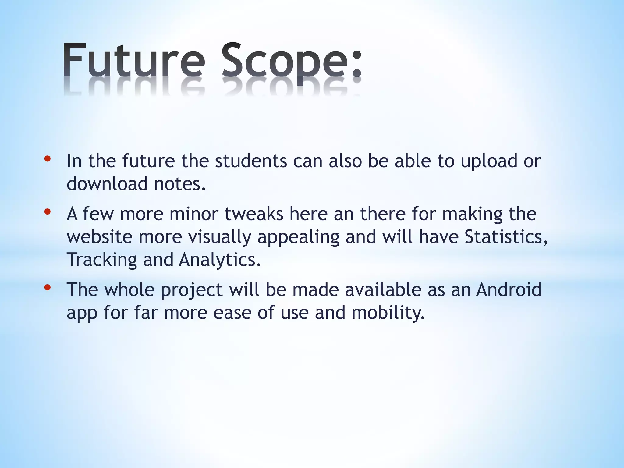 Student Management System Project Abstract | PPTX